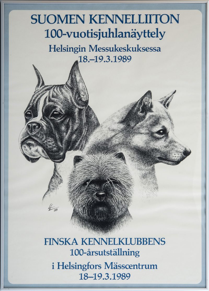The 100-year Anniversary Dog Show poster | Koiramuseo